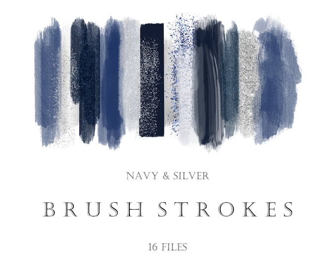 Gold Paint Brush Stroke Clipart, Gold Foil Clip Art, Gold Paint Brush ...