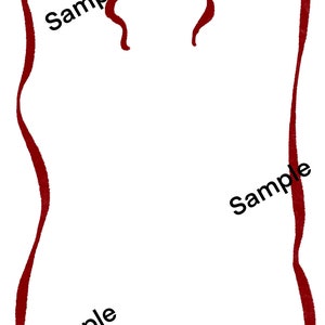 Red Bow Ribbon Frame, Hand Drawn Red Bow Frame, Vintage Bow Frame ...