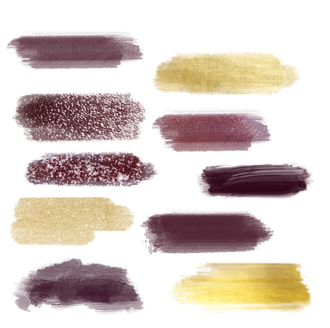 Burgundy and Gold Brush Stroke Png, Burgundy and Gold Brush Png ...