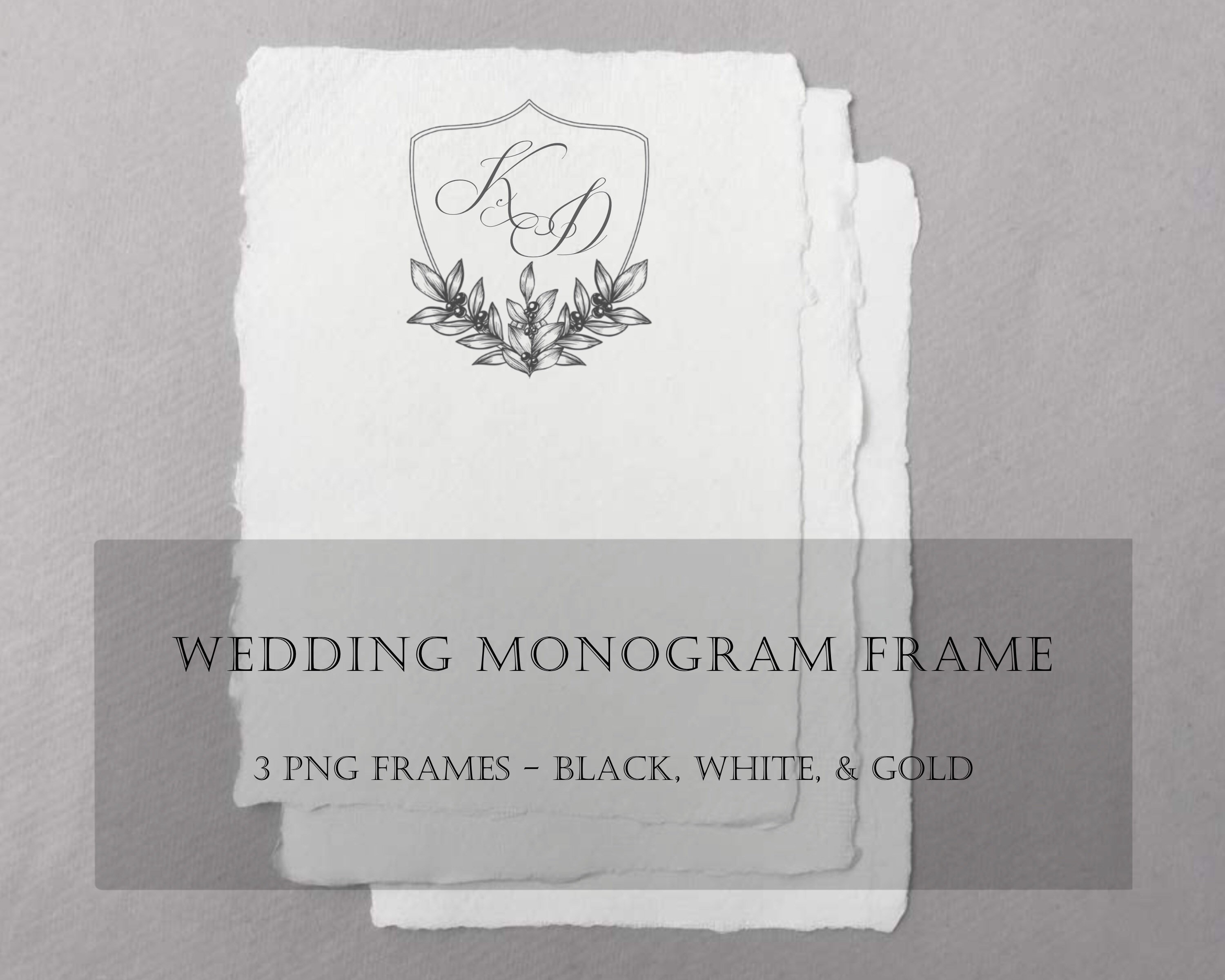 Wedding Crest Monogram Logo PNG, Wedding Crest Clipart PNG, Monogram ...