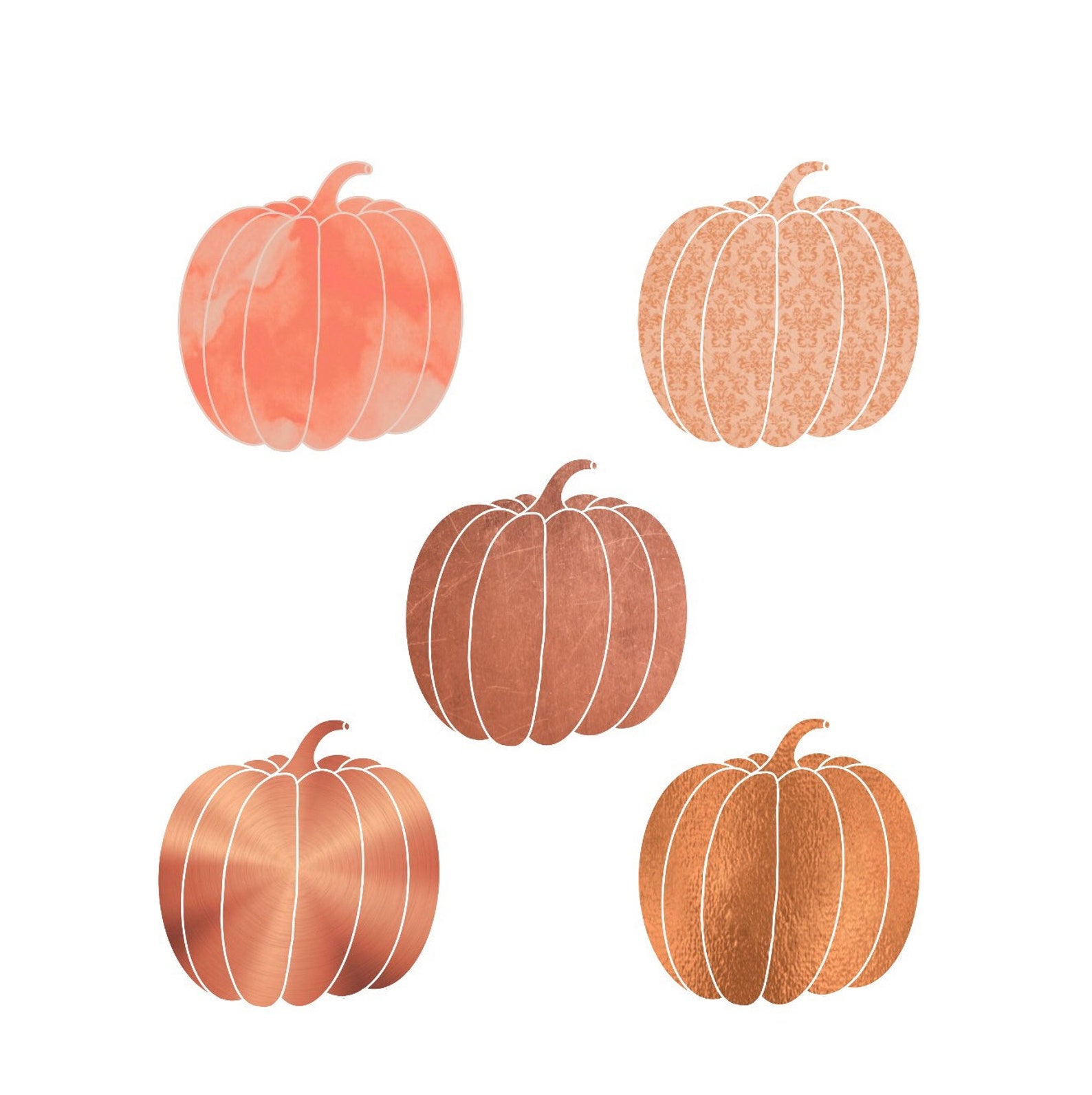 Pumpkin Clipart Orange Pumpkin Clipart Halloween Pumpkin | Etsy