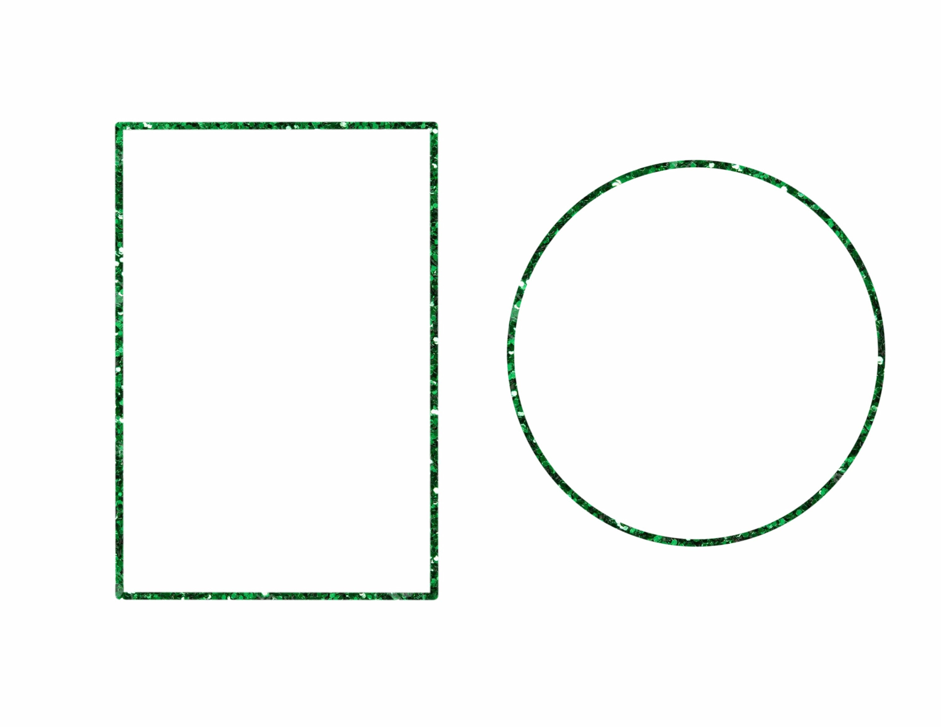 Green Glitter Frames Clipart, Green Glitter Frames, Glitter Frame Clip ...