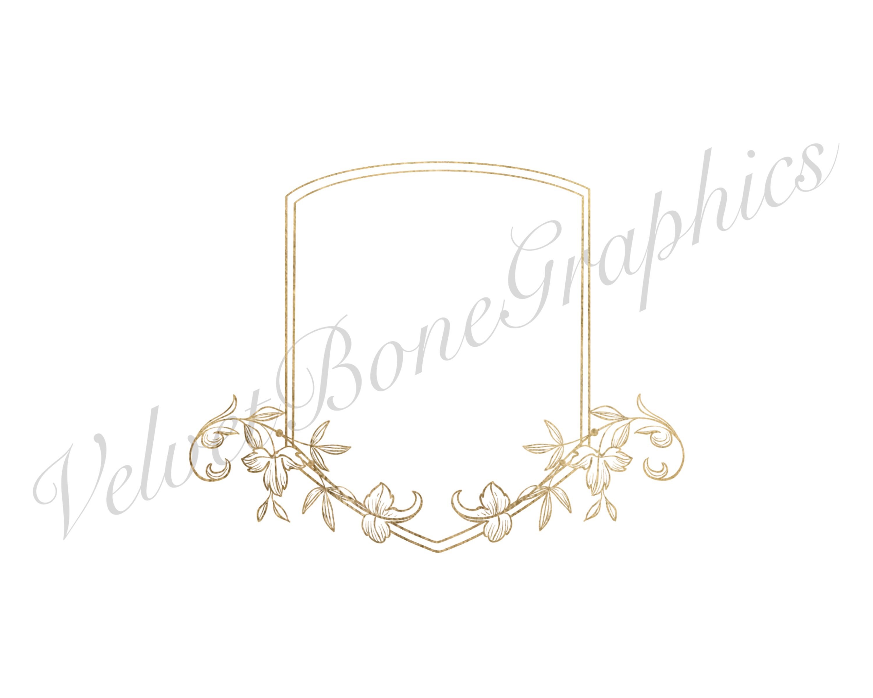 Wedding Crest Monogram Logo PNG, Wedding Crest Clipart PNG, Monogram ...