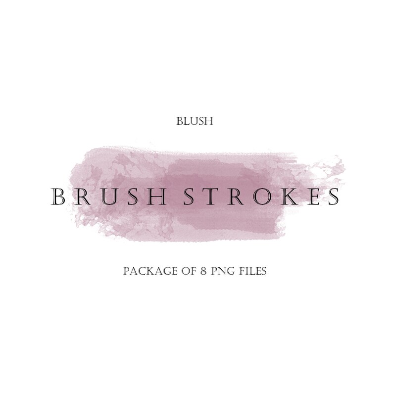 Brush Stroke Clipart - Blush Paint Brush Stroke Clip Art - Paint Brush ...