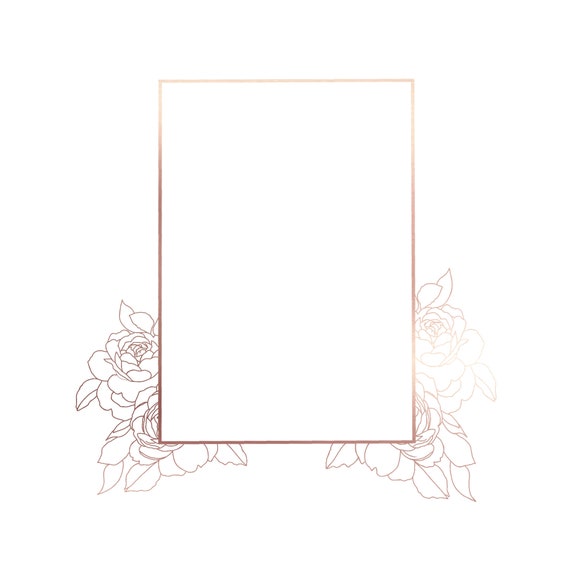 Rose Gold Border Clipart