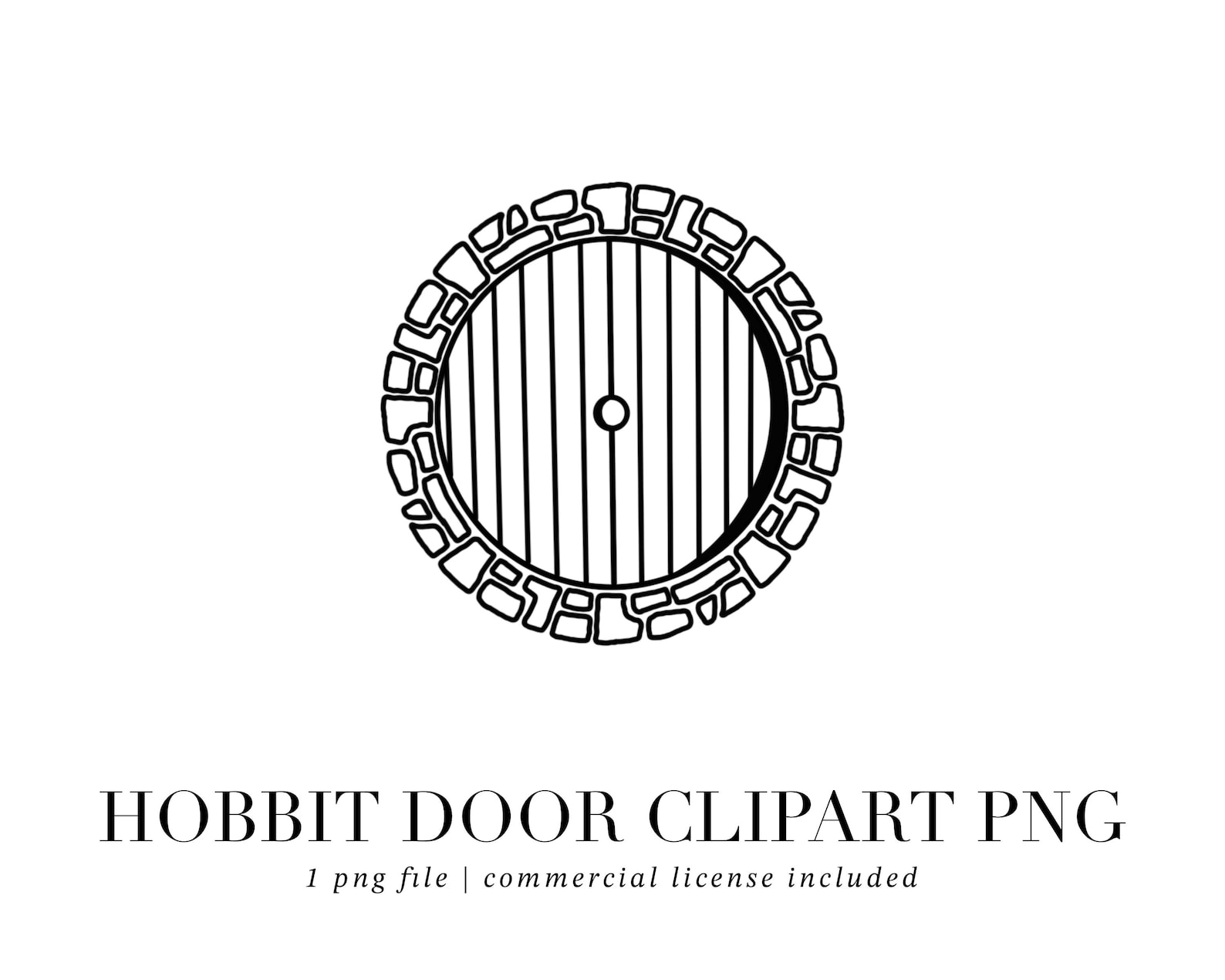 Hobbit Hole Door Clipart, Hobbit Door PNG, Lord of the Rings Clipart ...