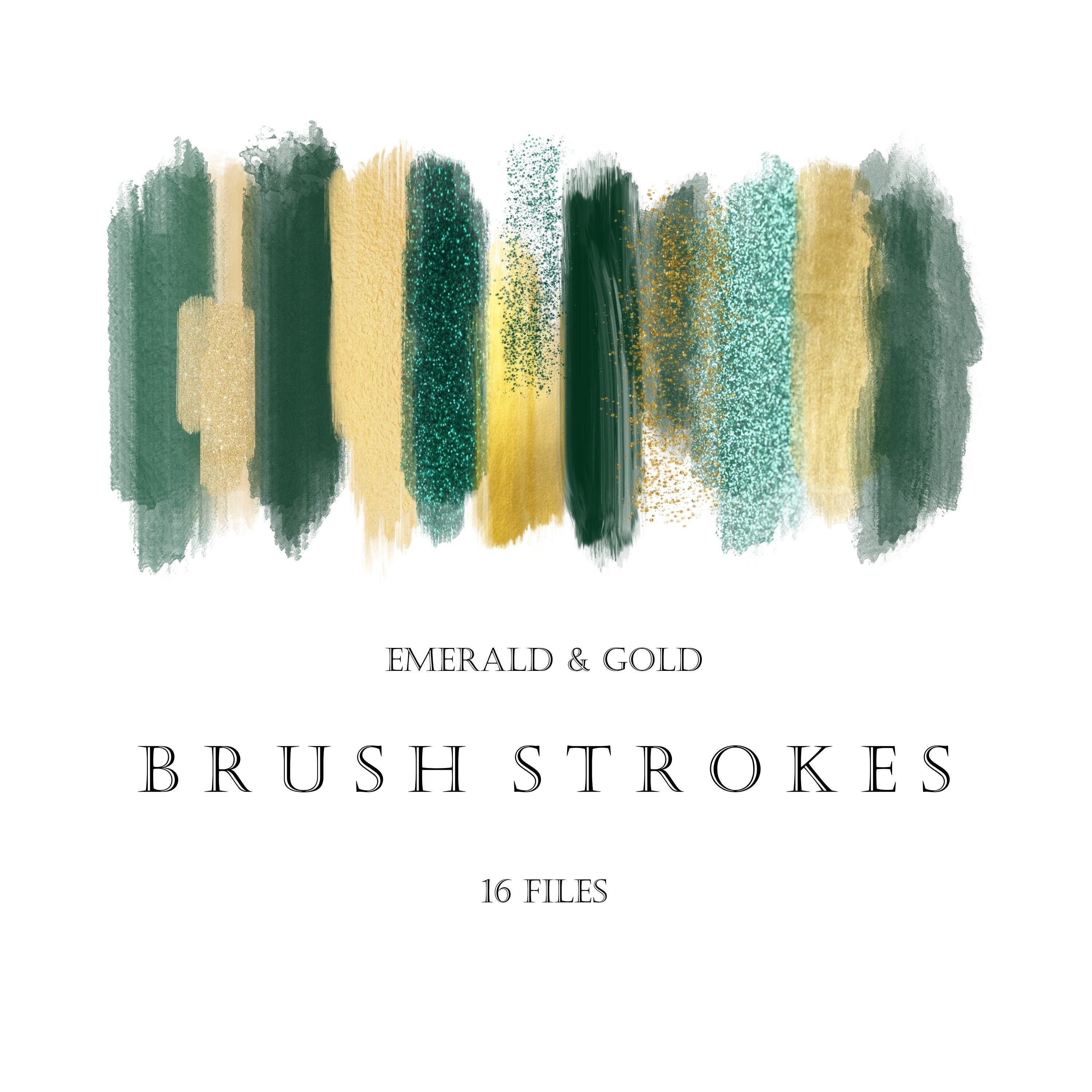 Emerald Brush Stroke Png, Emerald and Gold Brush Stroke Png, Emerald ...