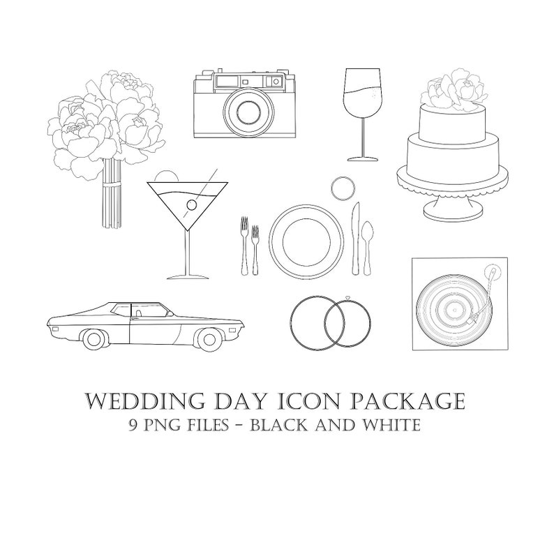 Wedding Day Icon Clip Art, Wedding Day Icons, Wedding Clipart, Icon ...