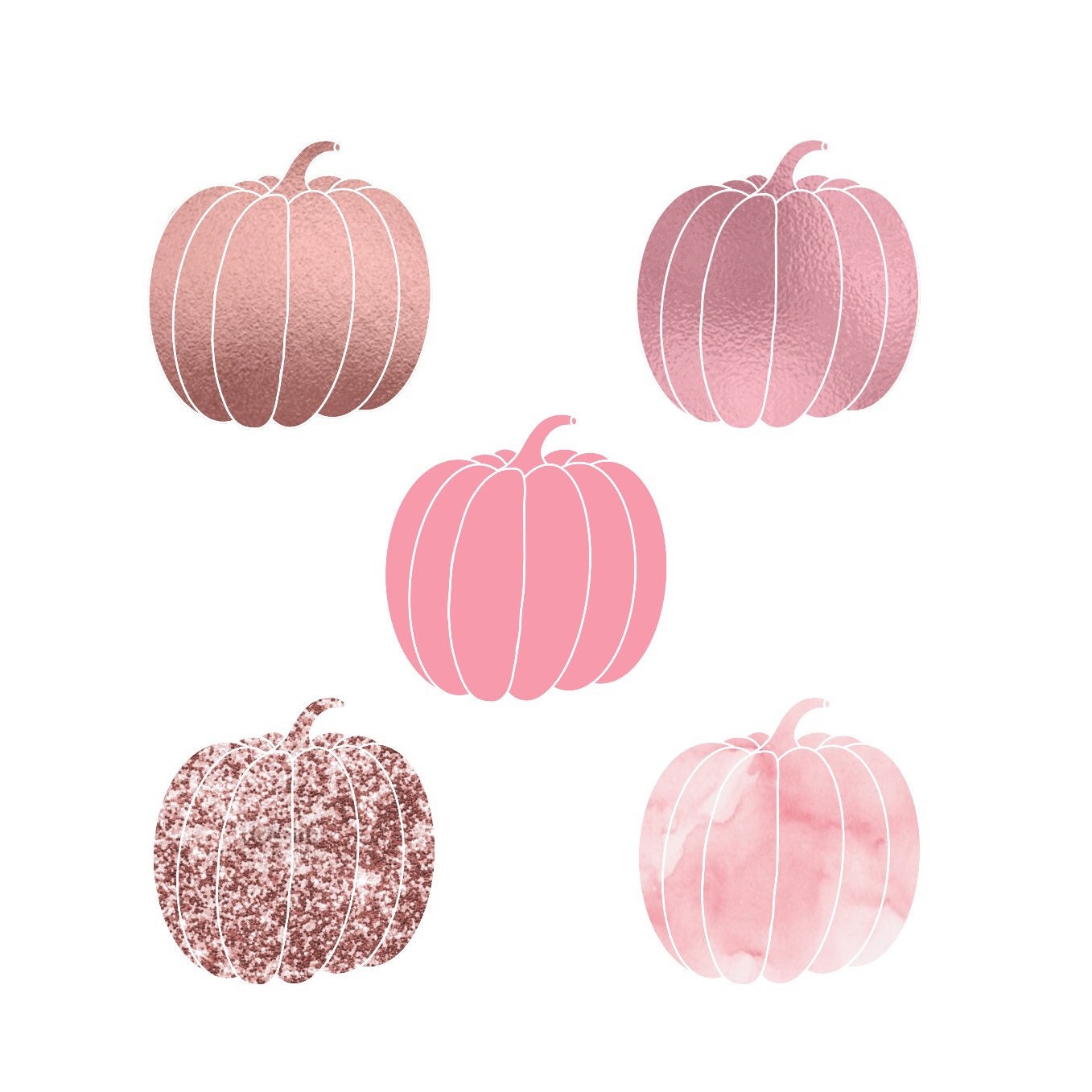 Rose Gold Clip Art Rose Gold Glitter Clipart Rose Gold - Etsy