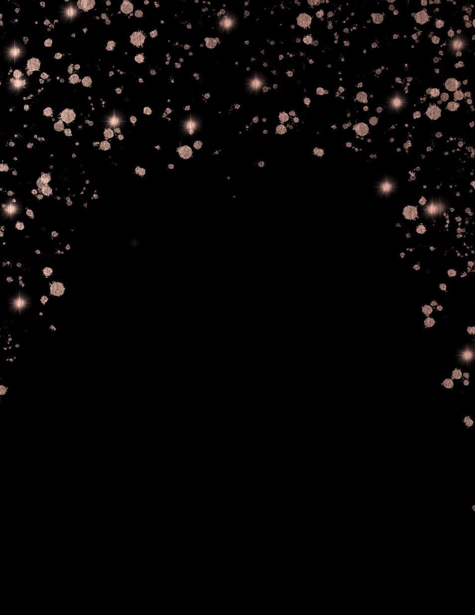 Glitter Photo Overlay, Rose Gold Christmas Card Design, Rose Gold ...