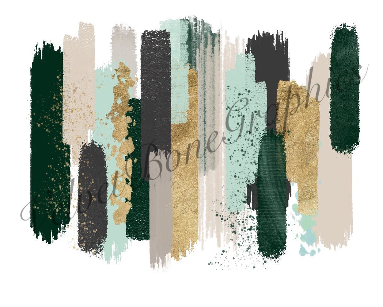Emerald Brush Stroke Png, Emerald and Gold Brush Stroke Png, Emerald ...