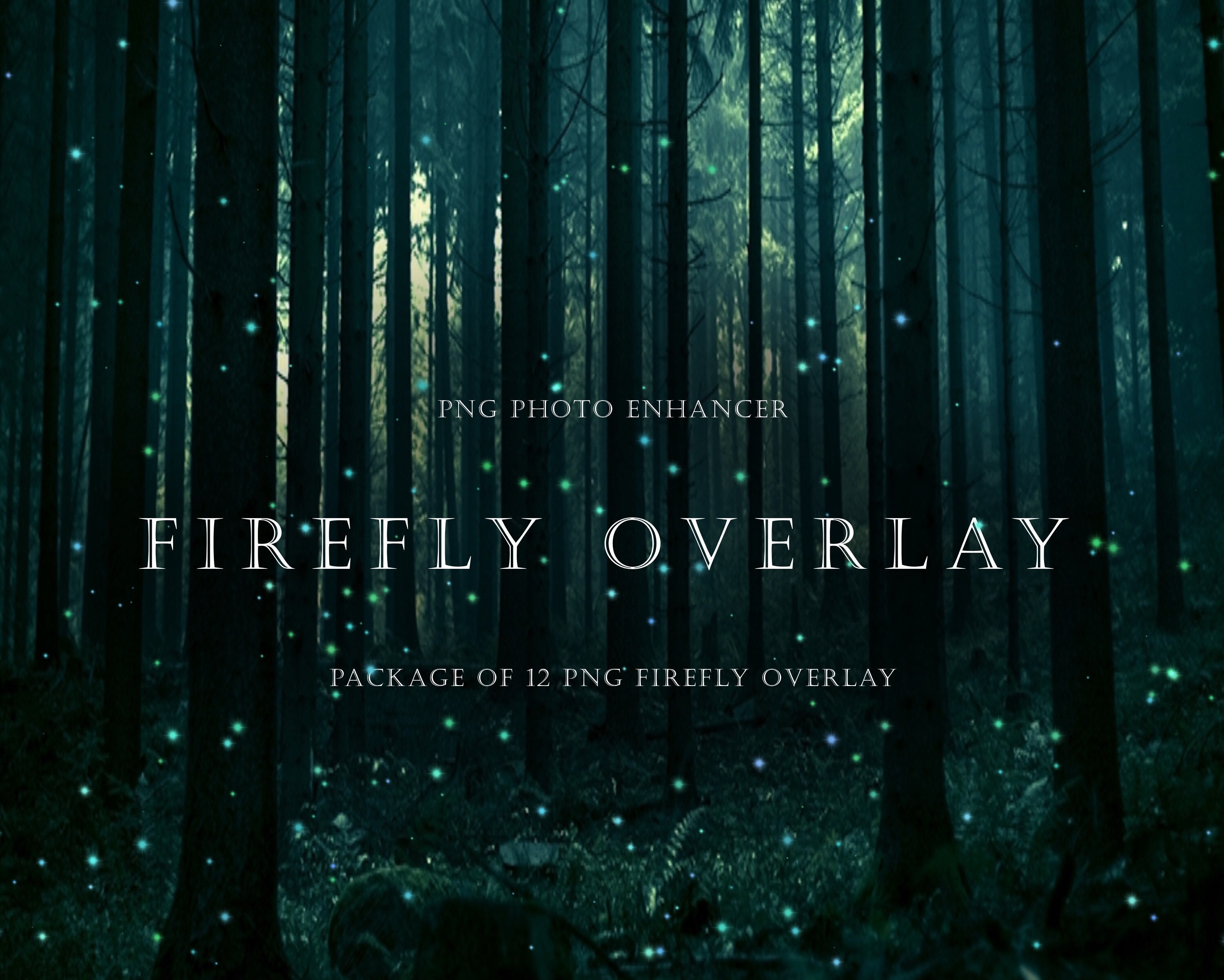 Firefly Photo Enhancer Overlay, Fairy Lights Background Overlay ...