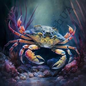 Crab 18 Portraits Set, Crab Clipart, Commercial Use, Fairy Crab Bundle ...