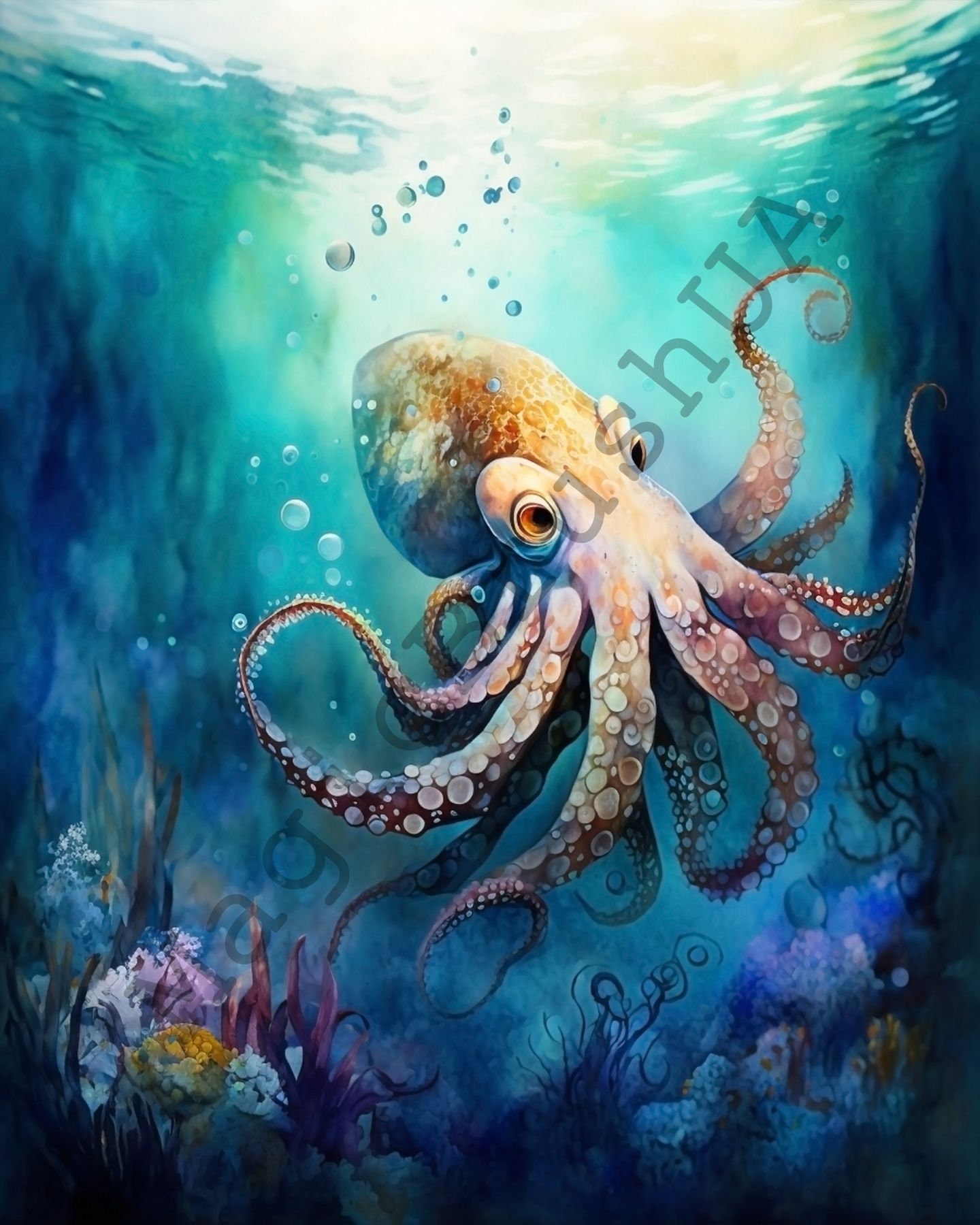 Octopus 11 Portraits Set Octopus Clipart Commercial Use - Etsy UK