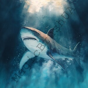 Shark 15 Portraits Set, Shark Clipart, Commercial Use, Shark Bundle ...