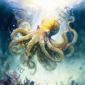 Octopus 11 Portraits Set, Octopus Clipart, Commercial Use, Octopus ...