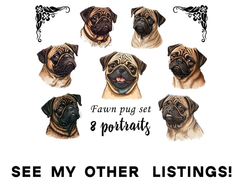 Ram 11 Portraits Set Ram Clipart Commercial Use Digital - Etsy