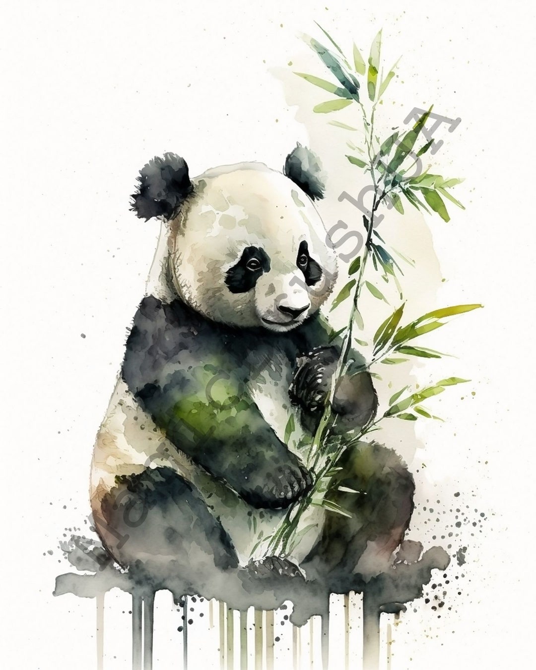 Panda 15 Portraits Set, Panda Clipart, Commercial Use, Panda Bundle, Digital Download, SVG ...