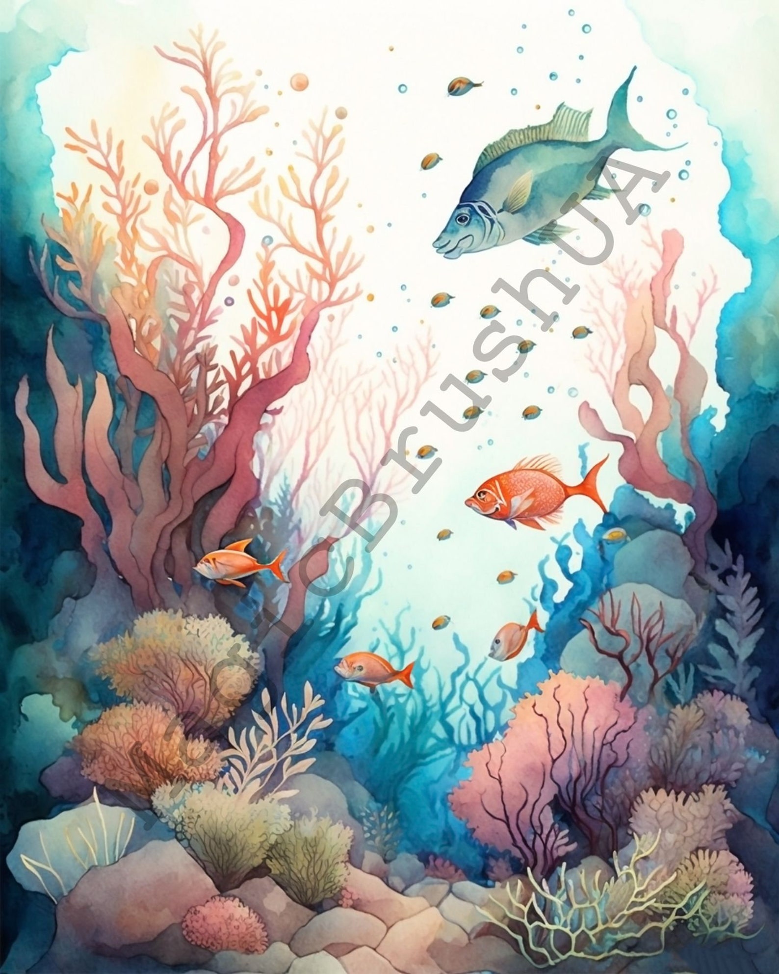 Corals 18 Portraits Set, Corals Clipart, Commercial Use, Corals Bundle ...