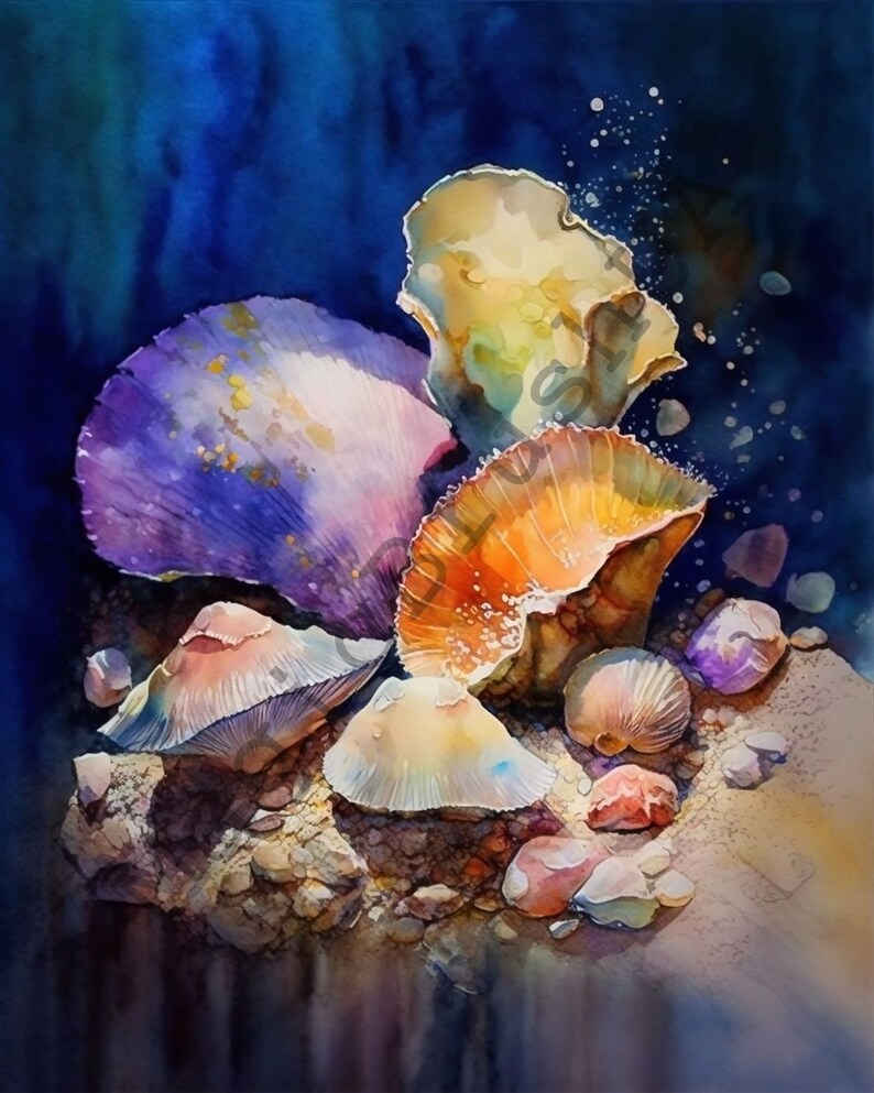 Shells 15 Portraits Set Shells Clipart Commercial Use - Etsy