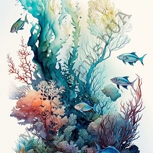 Corals 18 Portraits Set, Corals Clipart, Commercial Use, Corals Bundle ...