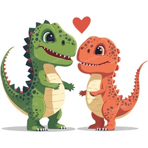 Dinosaur Clipart, Colorful Cute Dino Graphics, Transparent PNG File ...