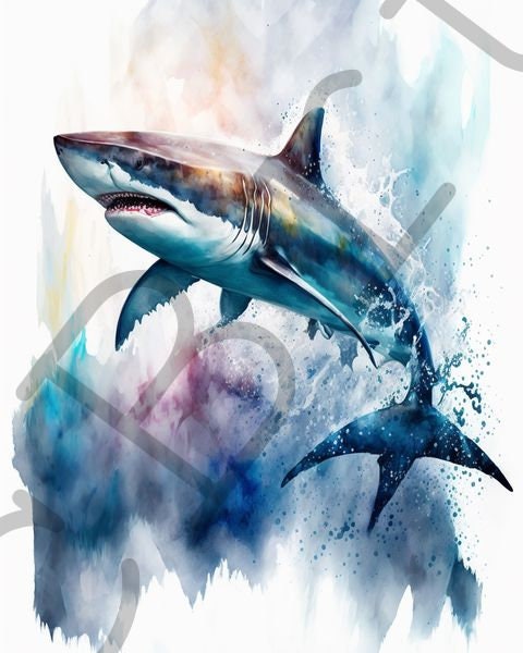 Shark 12 Portraits Set Clipart Shark Commercial Use Shark - Etsy Australia