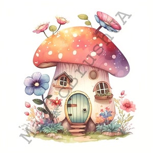 Gnome's House 18 Portraits Set, Gnome's House Clipart, Commercial Use ...