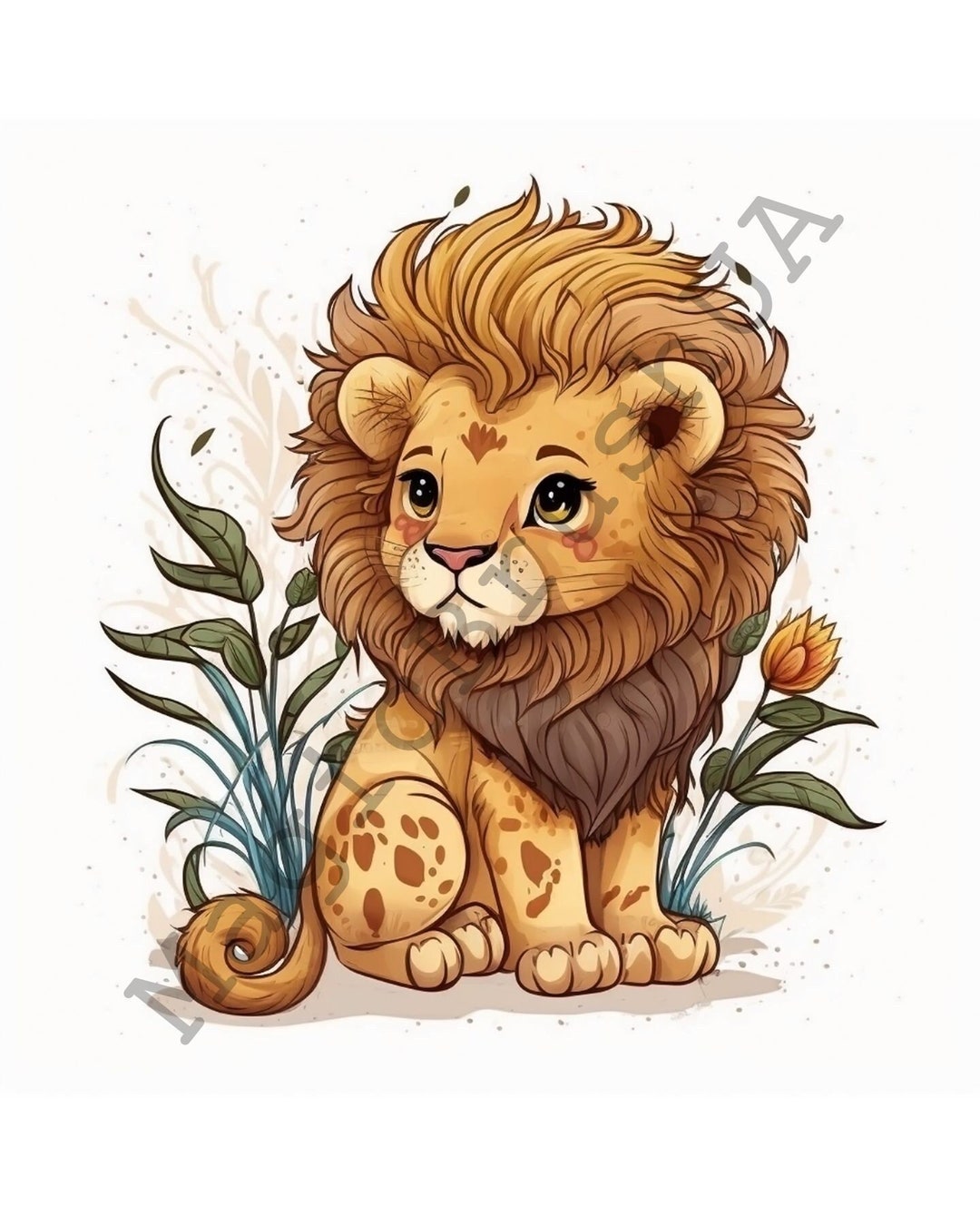 Lion 8 Portraits Set, Black Labrador Portraits Bundle, Labrador Clipart ...