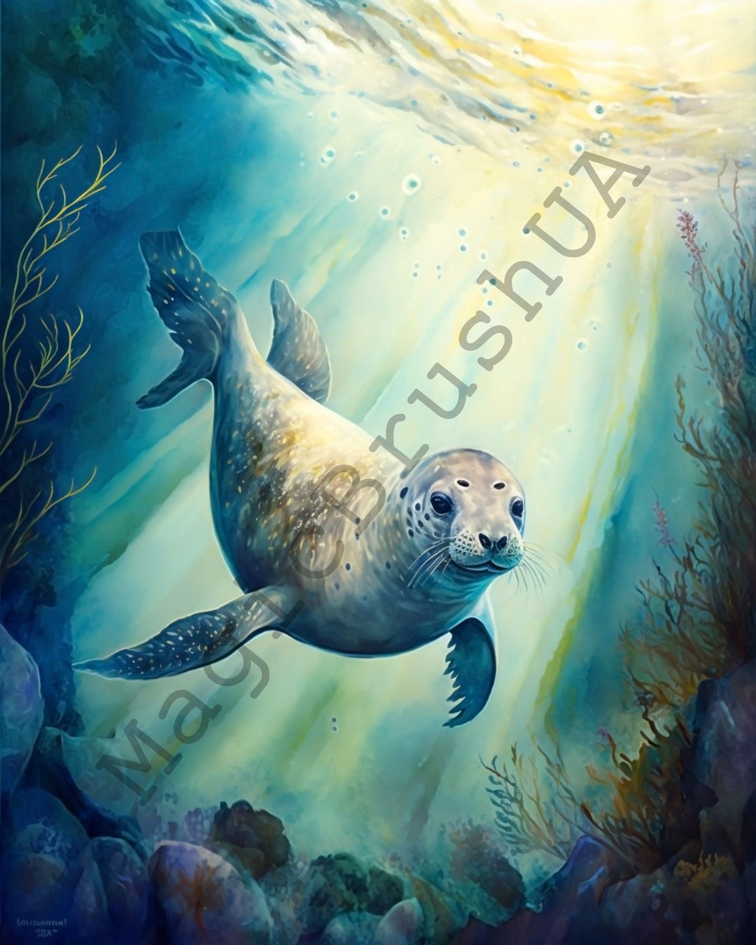 Seals 20 Portraits Set, Seals Portraits Bundle, Seal Clipart, Seals ...