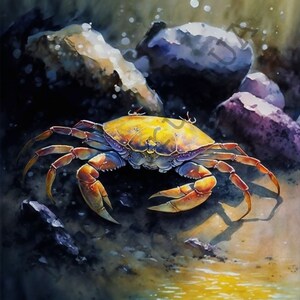 Crab 18 Portraits Set, Crab Clipart, Commercial Use, Fairy Crab Bundle ...