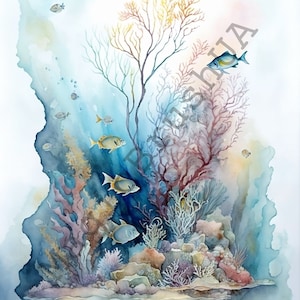 Corals 18 Portraits Set, Corals Clipart, Commercial Use, Corals Bundle ...