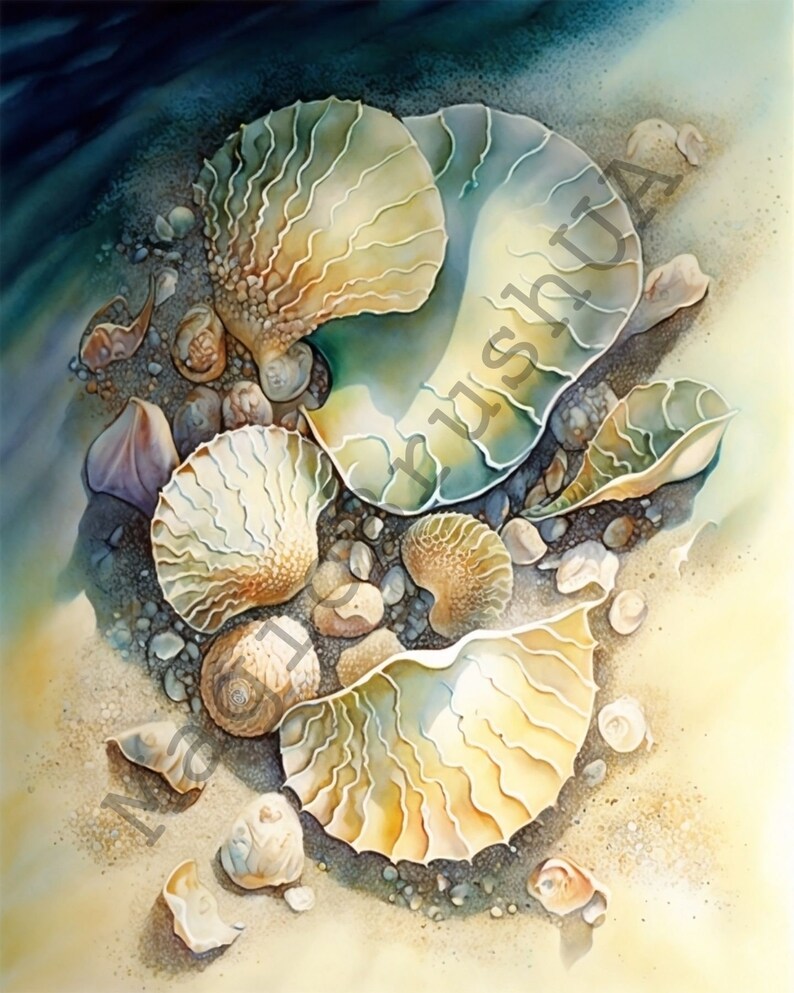 Shells 15 Portraits Set Shells Clipart Commercial Use - Etsy