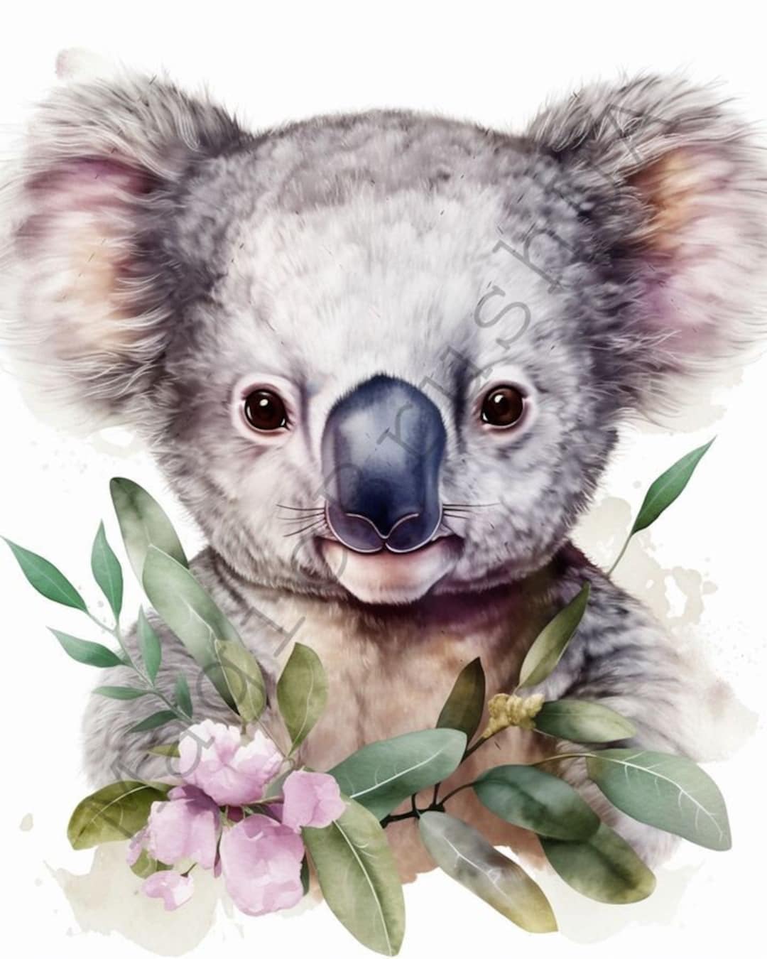 Cute Gentle 12 Portraits Set, Cute Gentle in Flowers Clipart ...