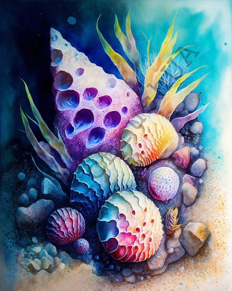 Shells 15 Portraits Set Shells Clipart Commercial Use - Etsy