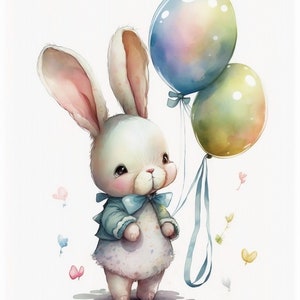 Funny Rabbit 24 Portraits Set, Funny Rabbit Clipart, Commercial Use ...