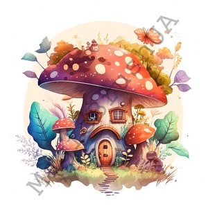 Gnome's House 18 Portraits Set, Gnome's House Clipart, Commercial Use ...