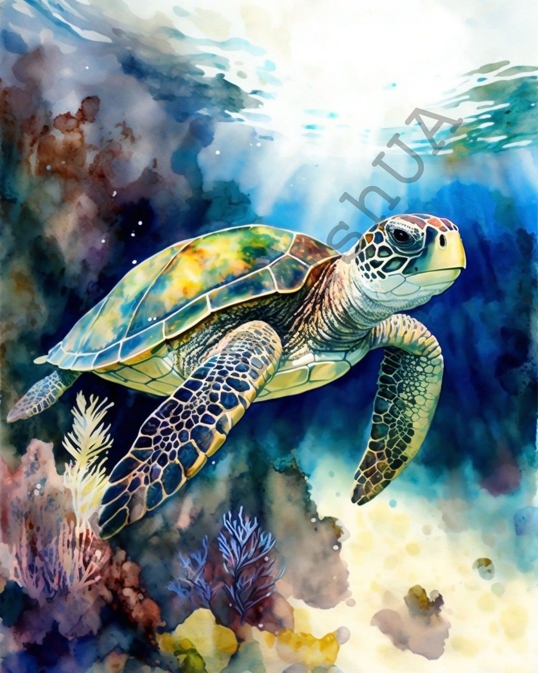 Turtle 15 Portraits Set, Turtle Clipart, Commercial Use, Turtle Bundle ...