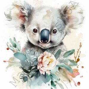 Cute Gentle 12 Portraits Set, Cute Gentle in Flowers Clipart ...