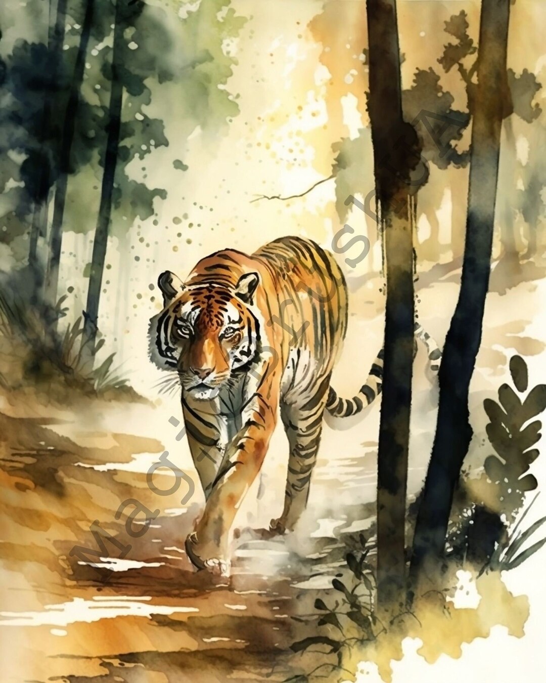 Tiger 12 Portraits Set, Tiger Clipart, Commercial Use, Digital Download ...