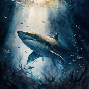 Shark 15 Portraits Set, Shark Clipart, Commercial Use, Shark Bundle ...