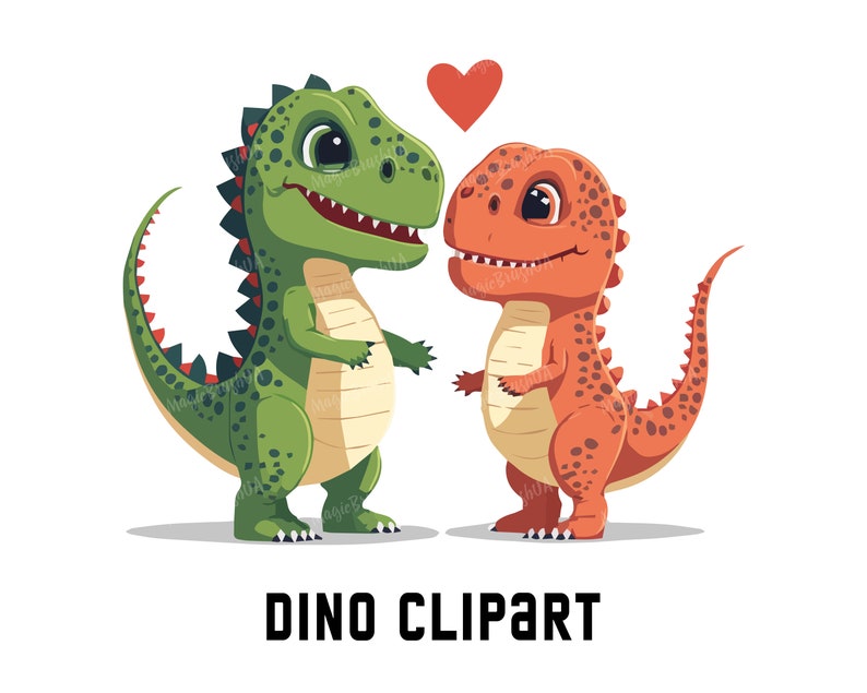 Transparent PNG File Dino Art Dinosaur Clipart Colorful - Etsy