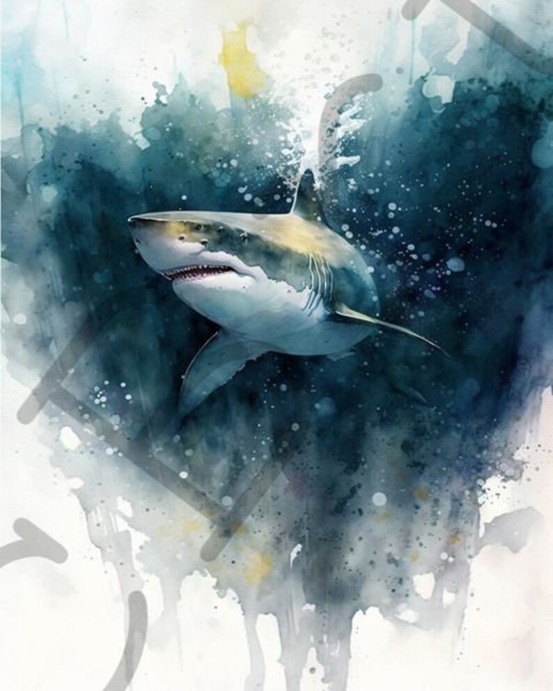 Shark 12 Portraits Set Clipart Shark Commercial Use Shark - Etsy