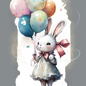 Funny Rabbit 24 Portraits Set, Funny Rabbit Clipart, Commercial Use ...