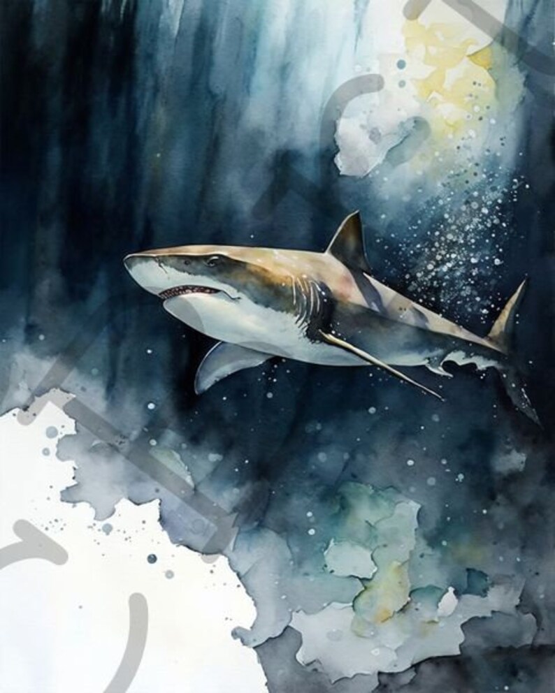 Shark 12 Portraits Set Clipart Shark Commercial Use Shark - Etsy