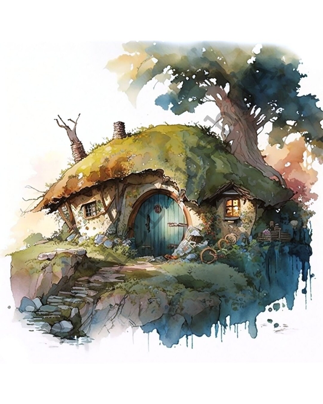 Hobbit House 16 Portraits Set, Hobbit House Clipart, Hobbit House ...