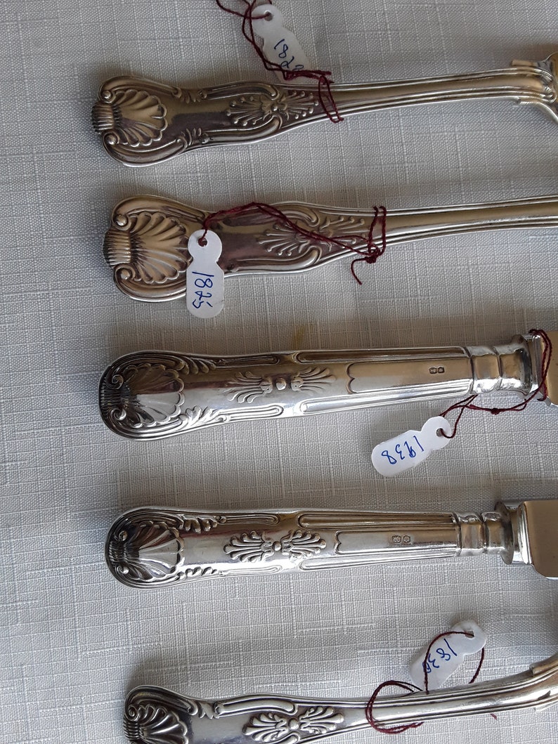 Sterling Silver Flatware, King's Pattern, 1830's - Etsy