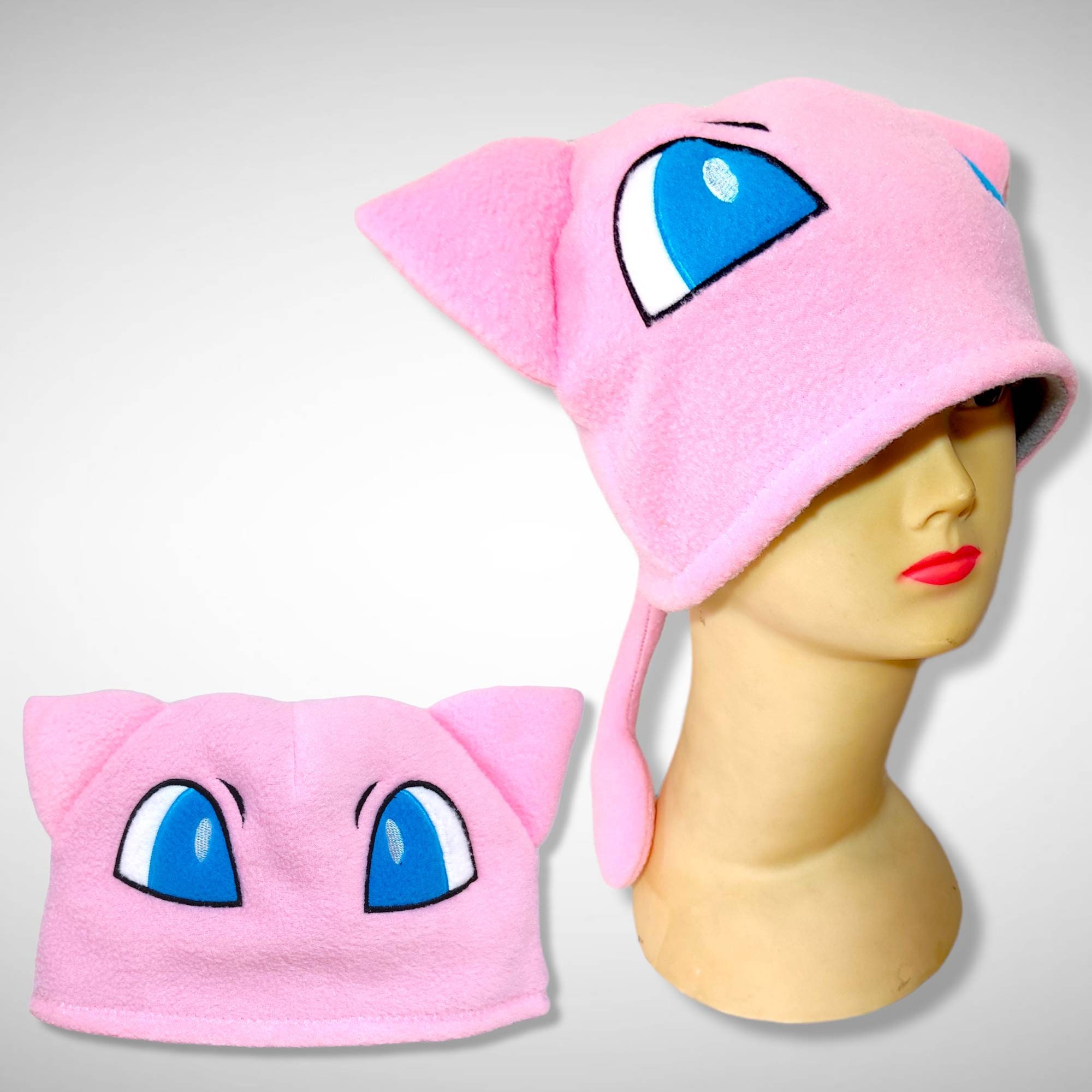 Poke Mew Hat Fleece Animal Cat - Etsy