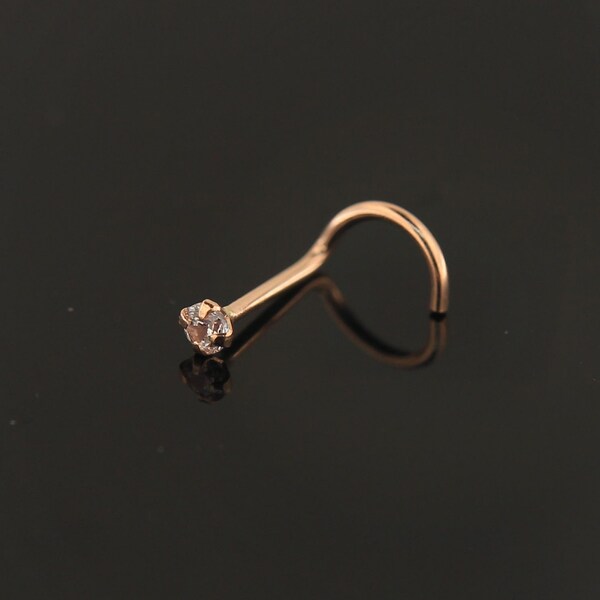 Rose Gold Nose Ring - Etsy