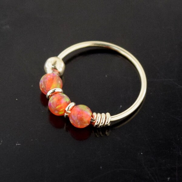 Opal Nose Ring - Etsy
